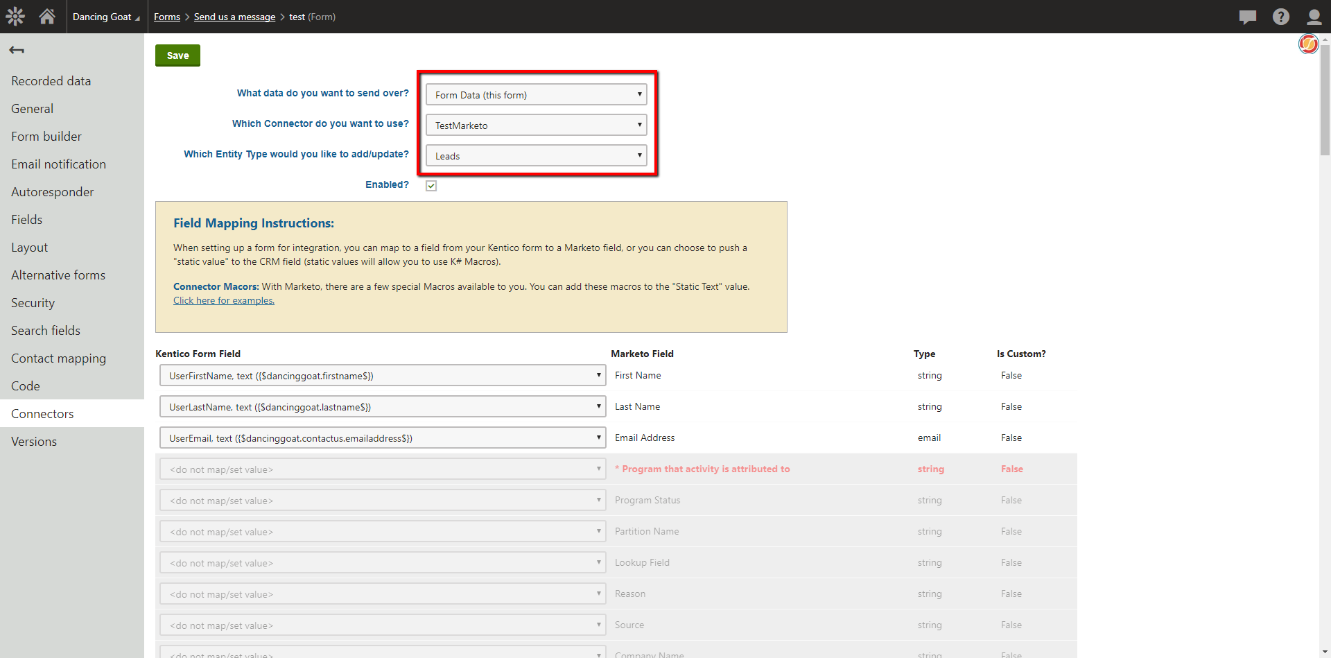 Configure the Connector | Toolkit for Kentico - Extensions to make working with Kentico easier